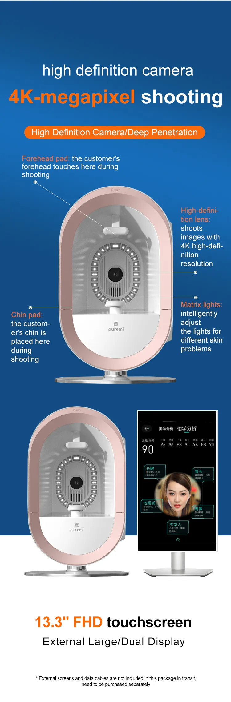 AI Skin Analyzer Skin Tester Machine