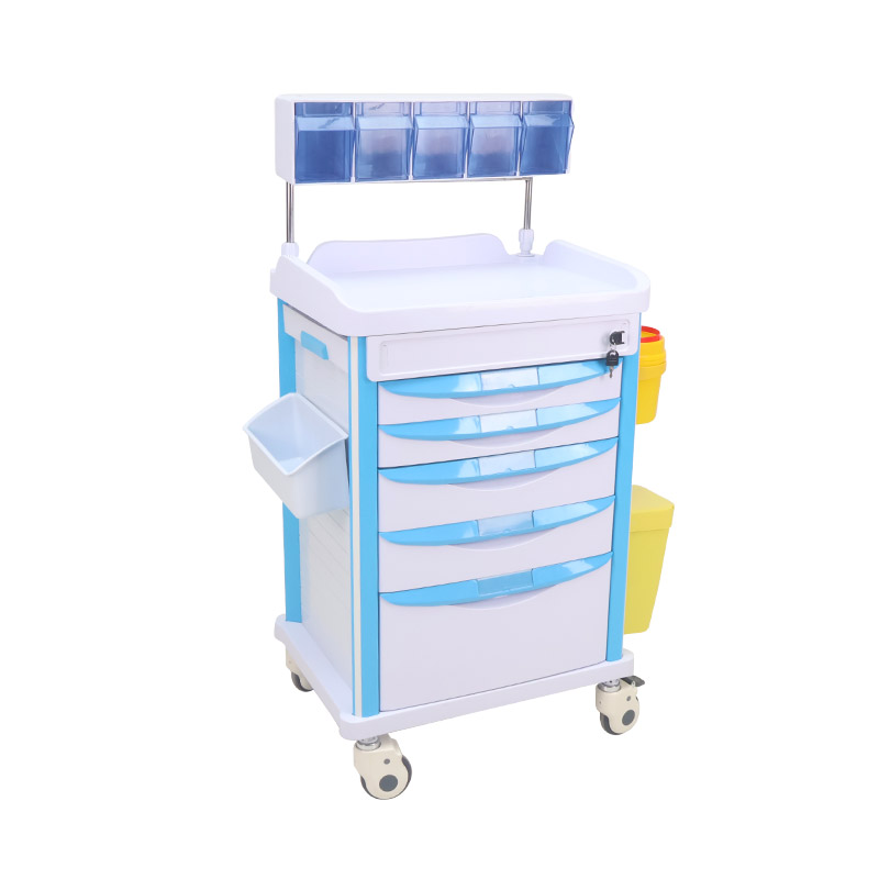 Anesthesia Cart ABS Medical Trolley | Hospital Storage and Transport