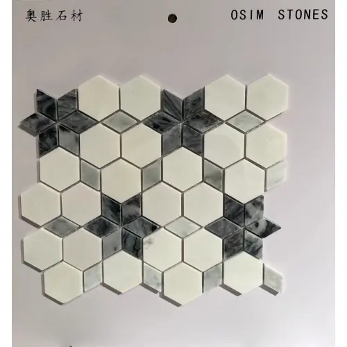 Irregular-shaped high-end mosaics spliced together