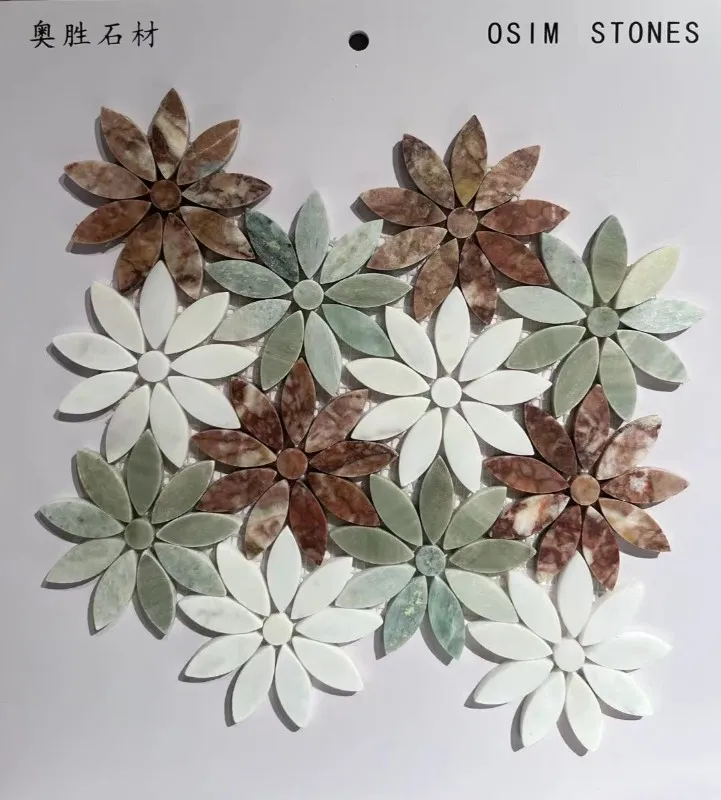 High-end Mosaic with flower-shaped splicing