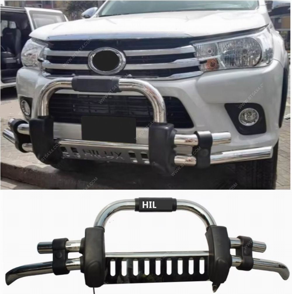 Universal Grille Guard Nudge Bar with light protection tubes