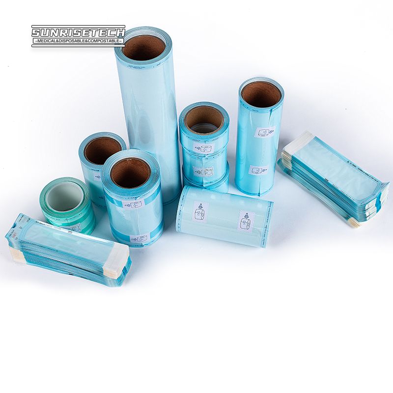 Sterilization flat reel pouch rolls