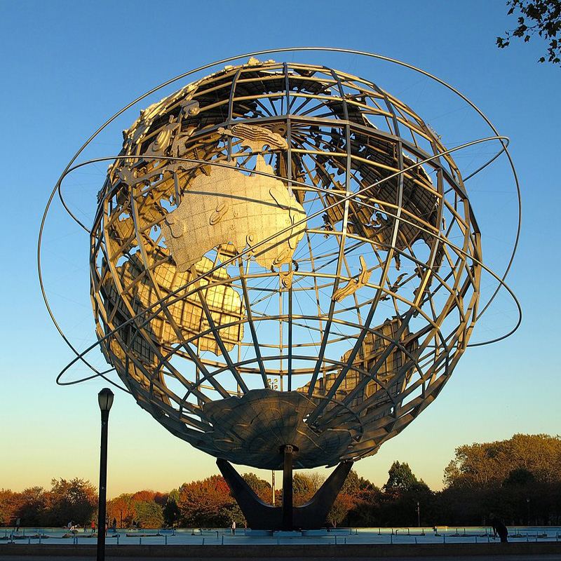 Stainless Steel Globe Sculpture