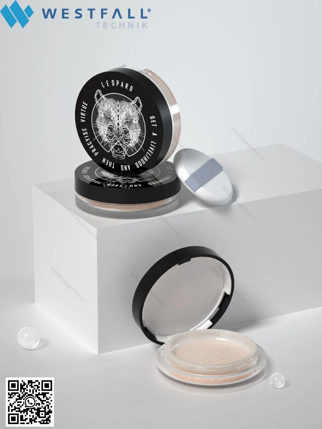 Empty loose powder container 10g - CT-R028
