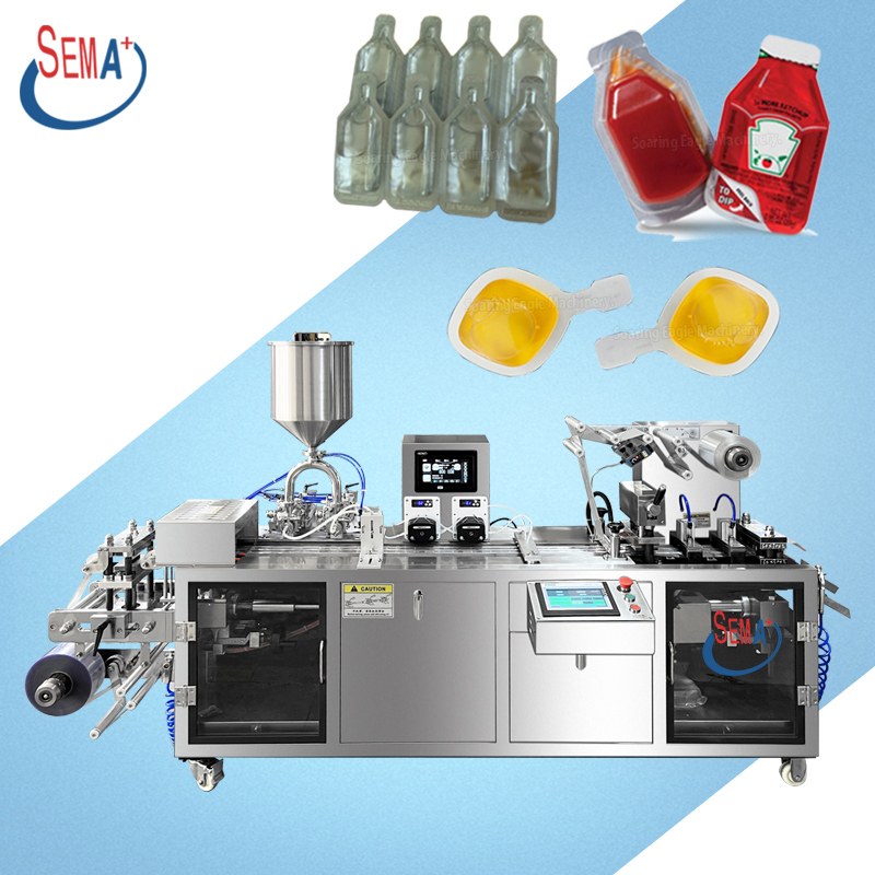DPP Small Mini Automatic Double Pumps Blister Packing Machine For Honey ...