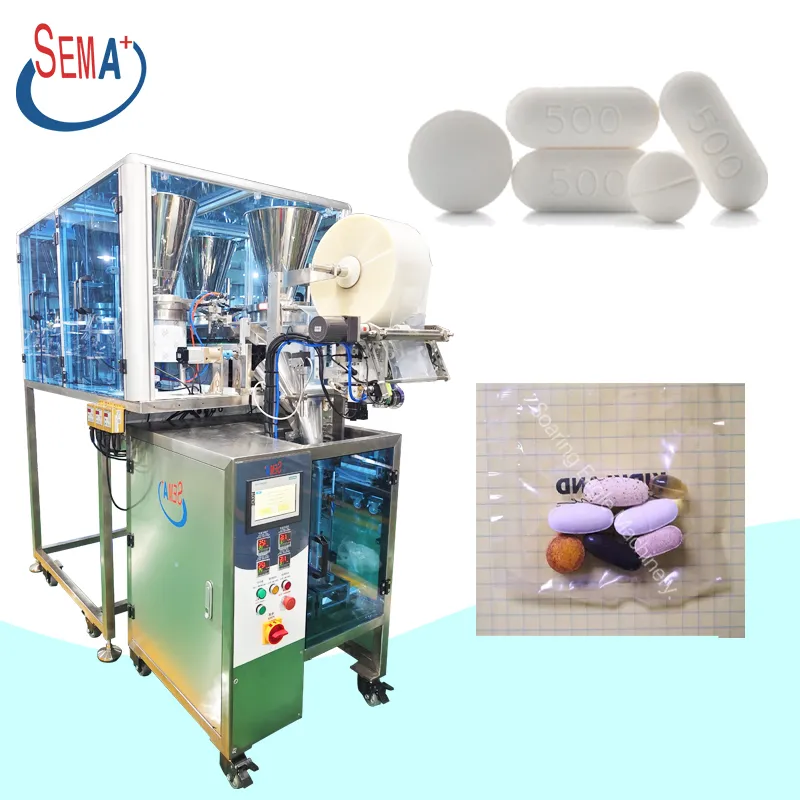 Multi-feeders Capsule Tablet Pill Sachet Packing Machine