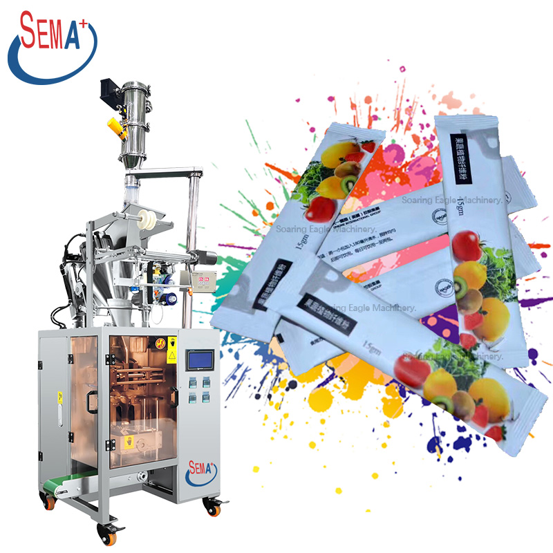 Automatic powder sachet monodose form fill seal packing machine