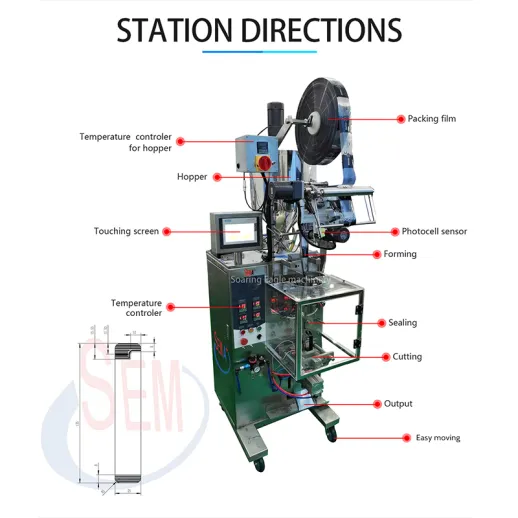 Automatic liquid honey Cosmetics Sachet filling and Packing Machine