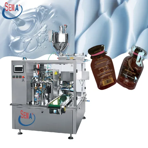 Liquid premade stand up pouch rotary liquid juice energy gel sachet ...