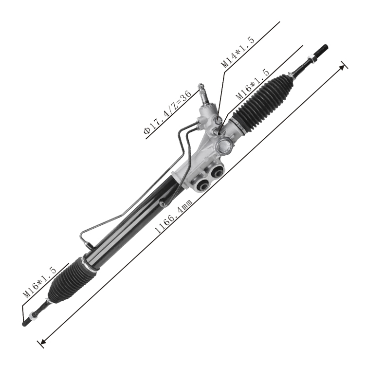 KITLAMT Power Steering Rack Gears for Nissan Navara & Pathfinder R51 ...