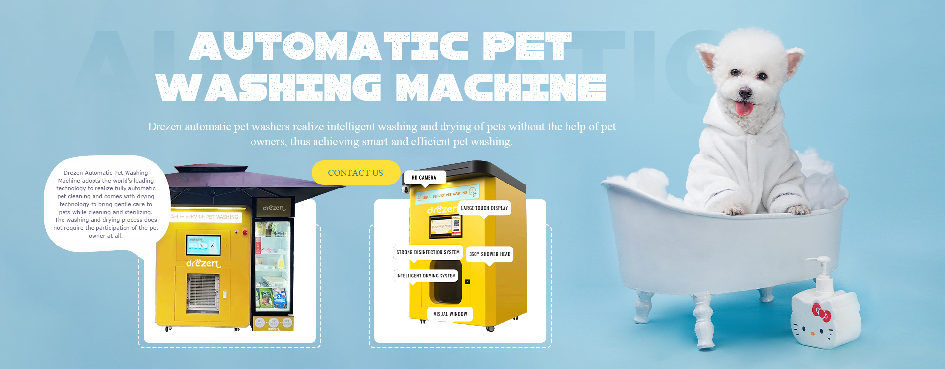 Automatic Pet Washing Machine Exporter