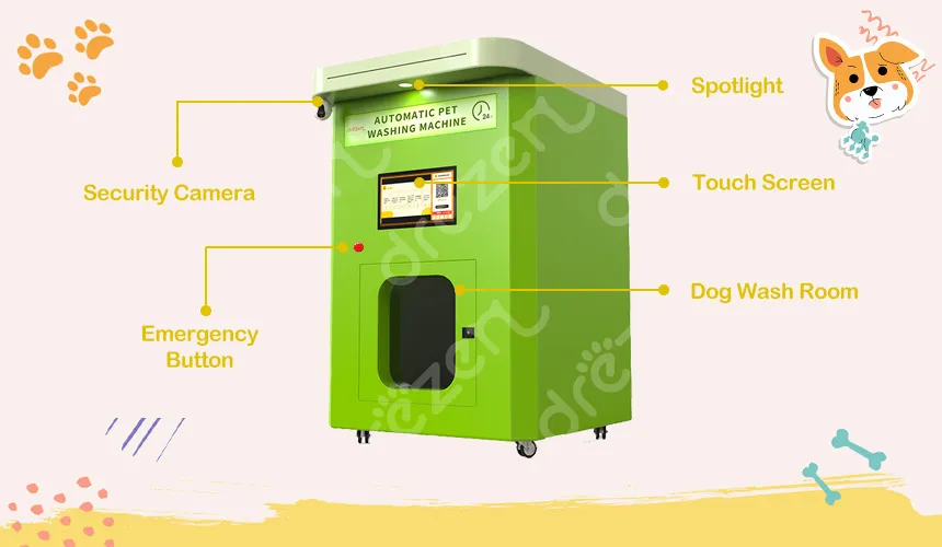 智能自动化洗狗机自助宠物梳毛清洁机器动物清洁浴缸