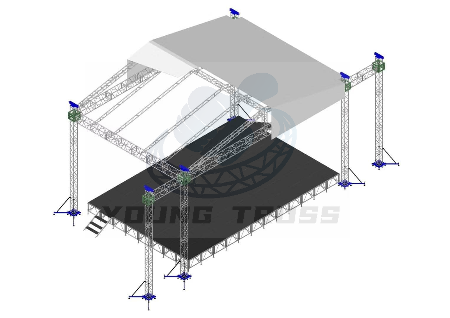 Stage Truss for Podium: Aluminum Frame Concert Solution