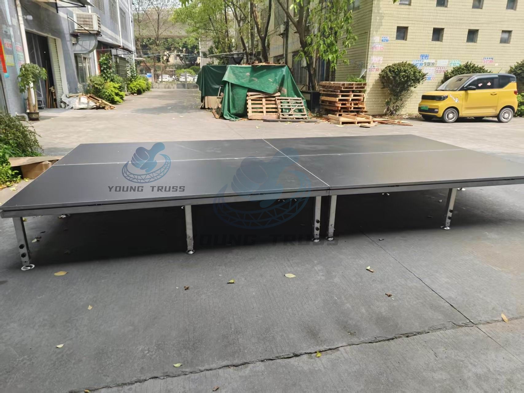 Portable stage Square stage legs