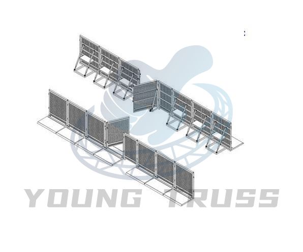 Aluminum Crowd Barriers for Concert Crowd Control