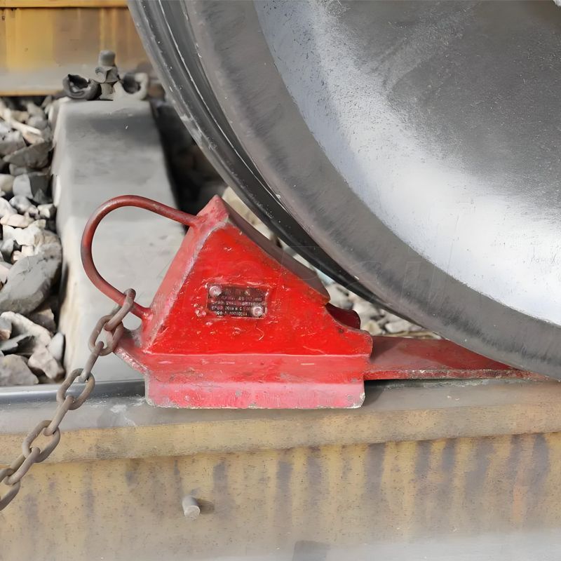 Anti-rolling Train Maintenance Steel Wheel Chock