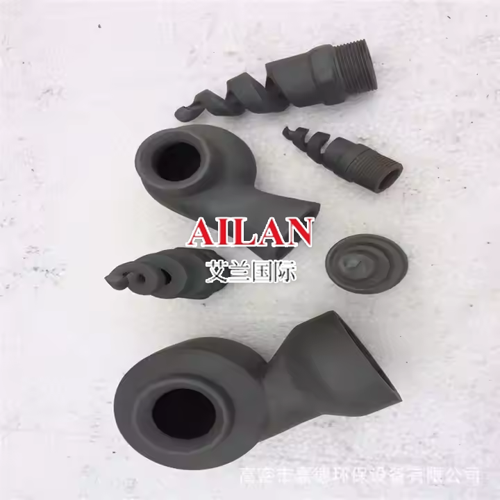 N silicon carbide desulfurization and dust removal spiral nozzle