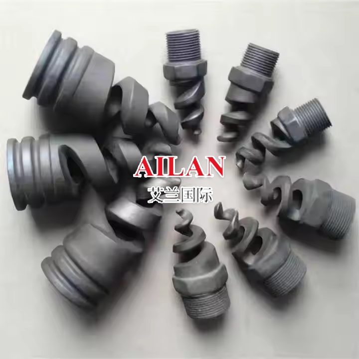 N silicon carbide desulfurization and dust removal spiral nozzle
