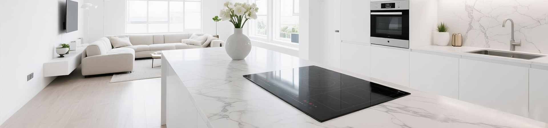 Horizontal Three Zone Induction Cooktop