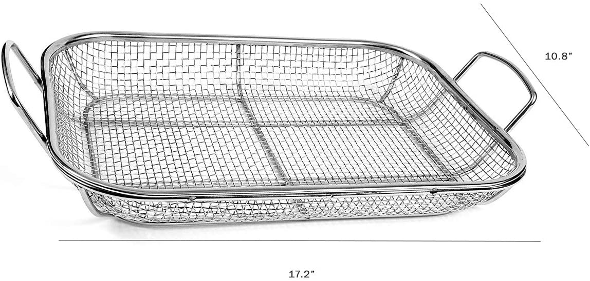Durable Stainless Mesh Roasting Pan for Perfectly Even Cooking & Easy ...