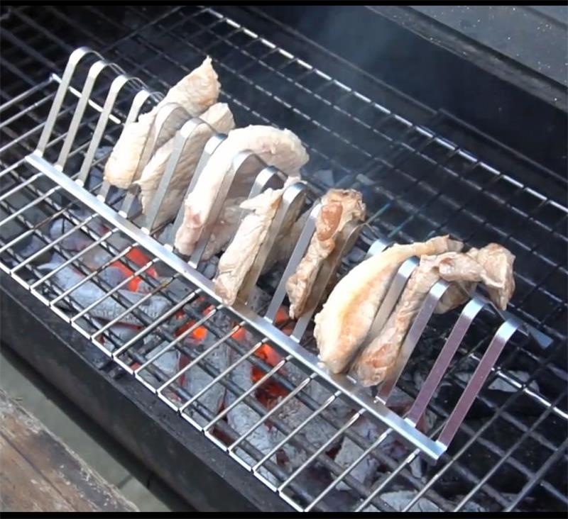 Premium Stainless Steel Rib Rack for Perfectly Grilled Ribs & BBQ Cooking