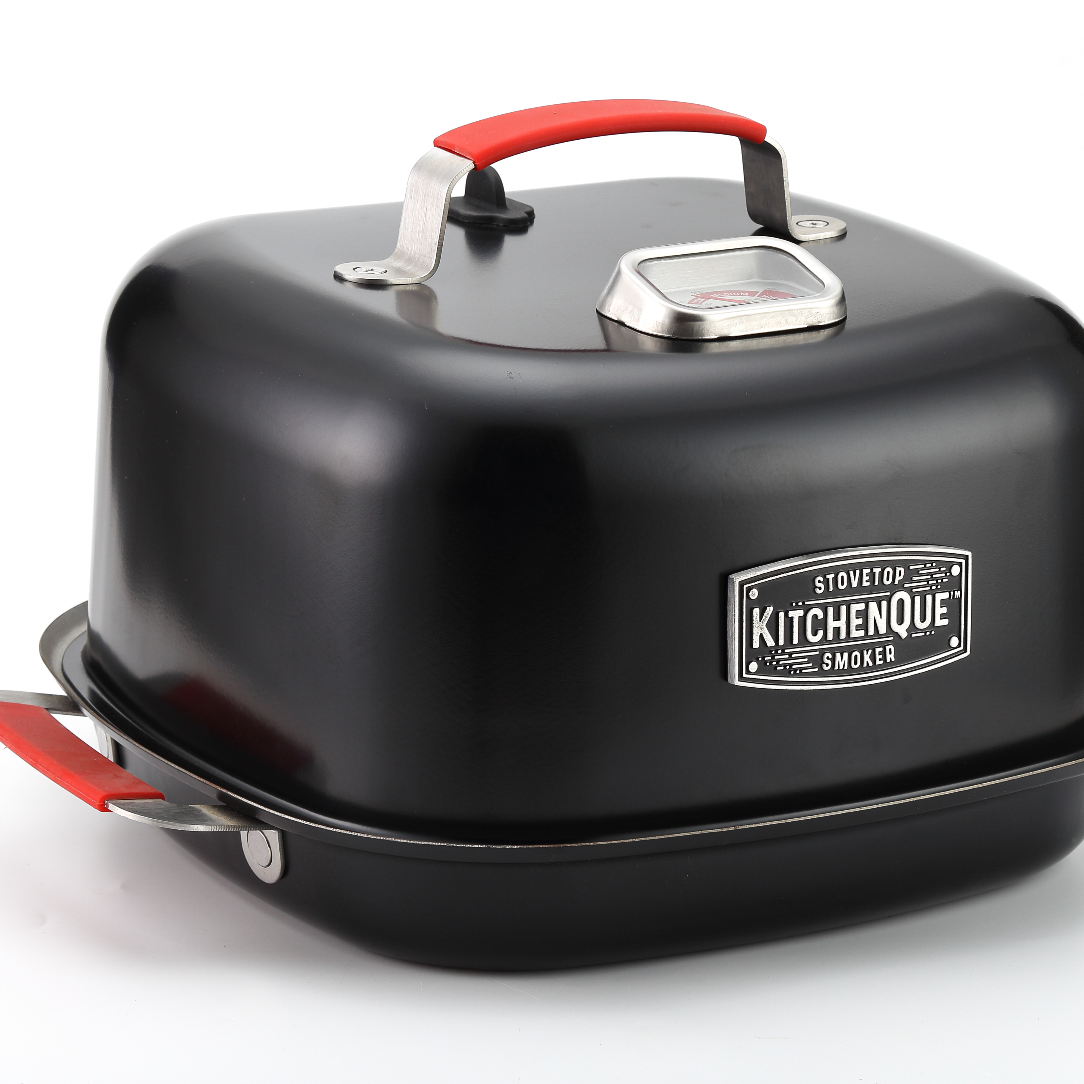 Indoor Stove Top Smoker: Compact 13.5"x12.5"x9.5" for Delicious Smoky ...