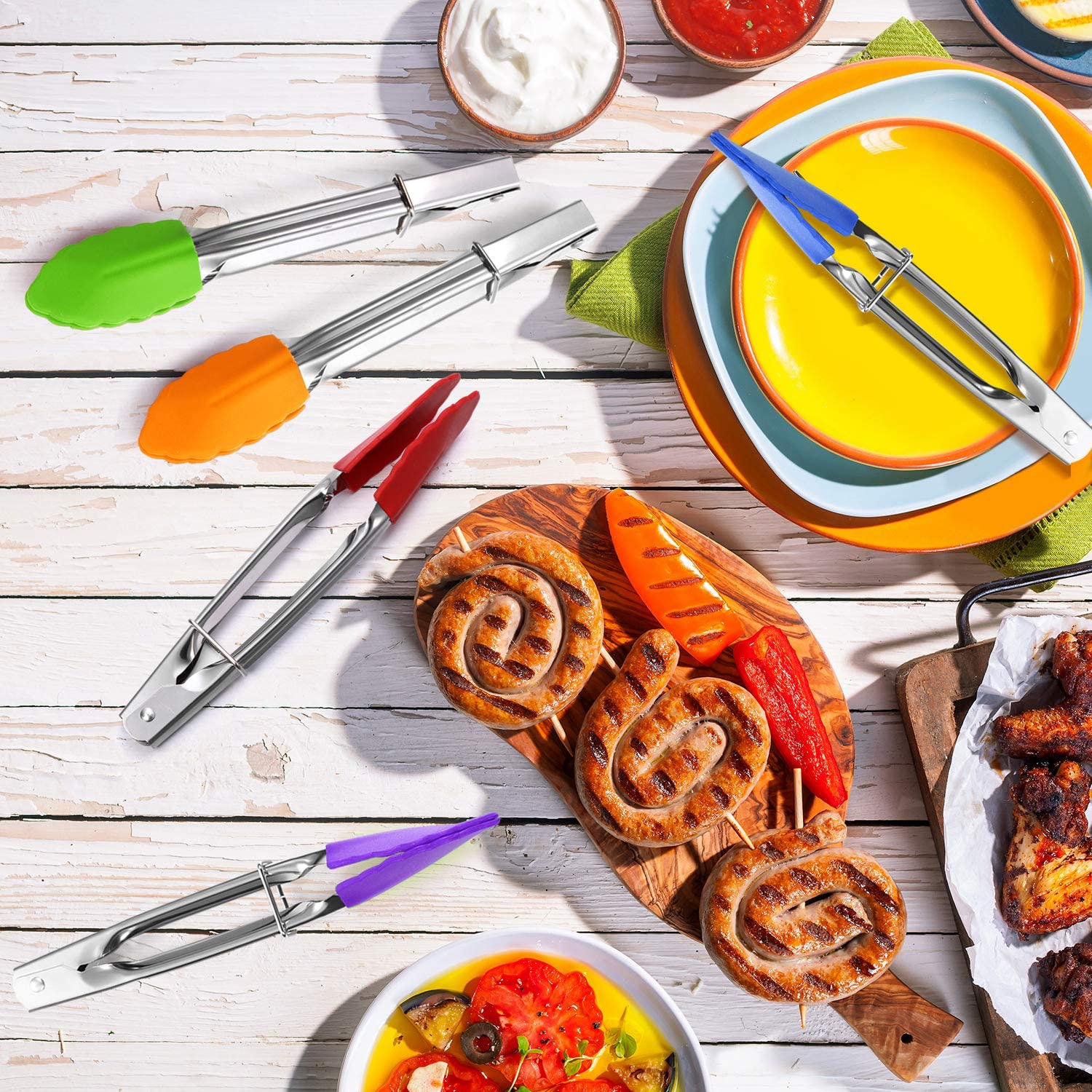 Premium Silicone Food Locking Tongs for Safe & Easy Cooking and Serving