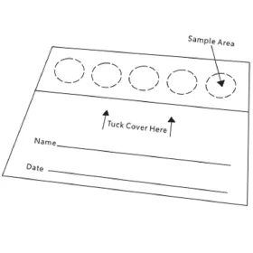 DNA Sample Collection Card, Forensic Evidence Collection Card