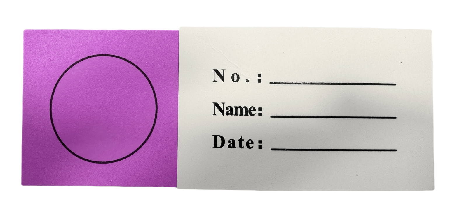 Buccal collection card