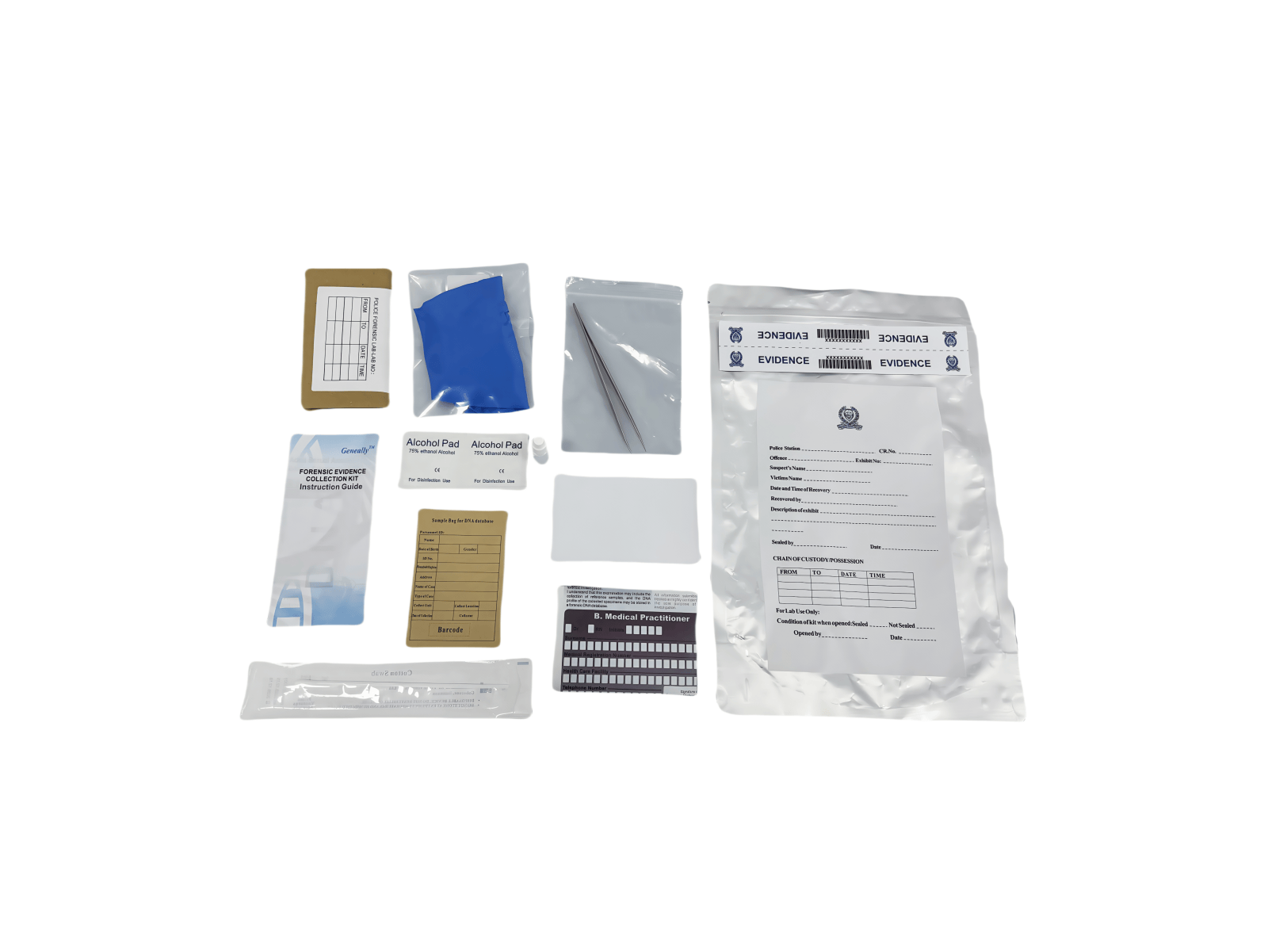 Explosives Residue Evidence Collection Kit (EXR)