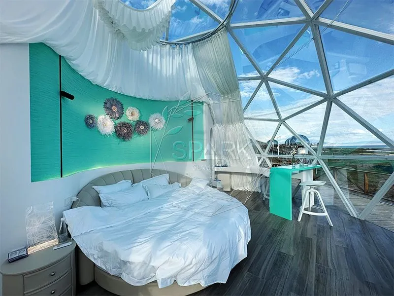 Triangular Geodesic Glass Dome Tent