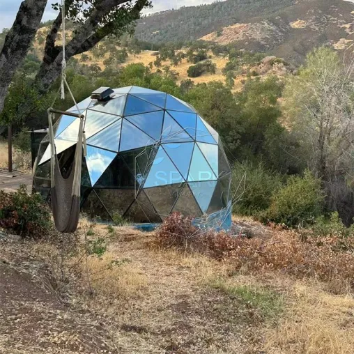 Triangular Geodesic Glass Dome Tent