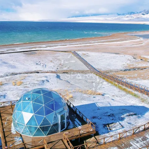 Triangular Geodesic Glass Dome Tent