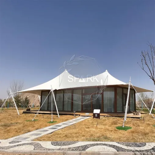 Luxury Tensile Structure Glamping Hotel Tent