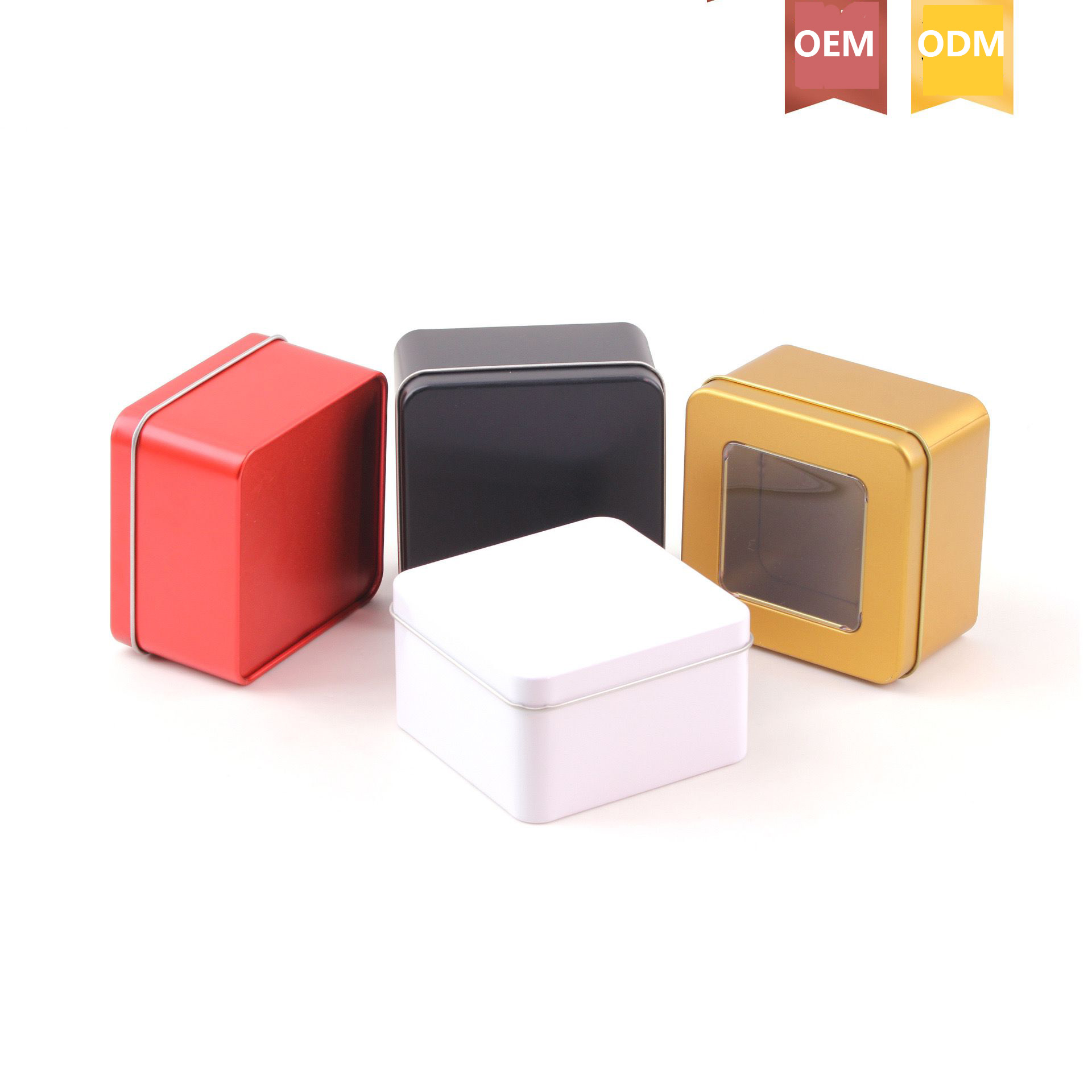 Metal Tin Box Mousse Cake Box Cookies Tin Box,Window Metal box