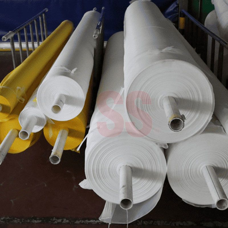 What is silk screen mesh made of?