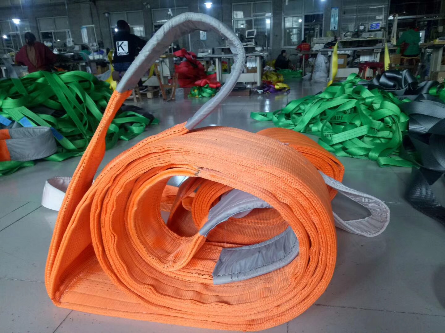 Juren Flat Lifting Webbing Slings: 1-20 Ton Capacity, Multiple Color ...