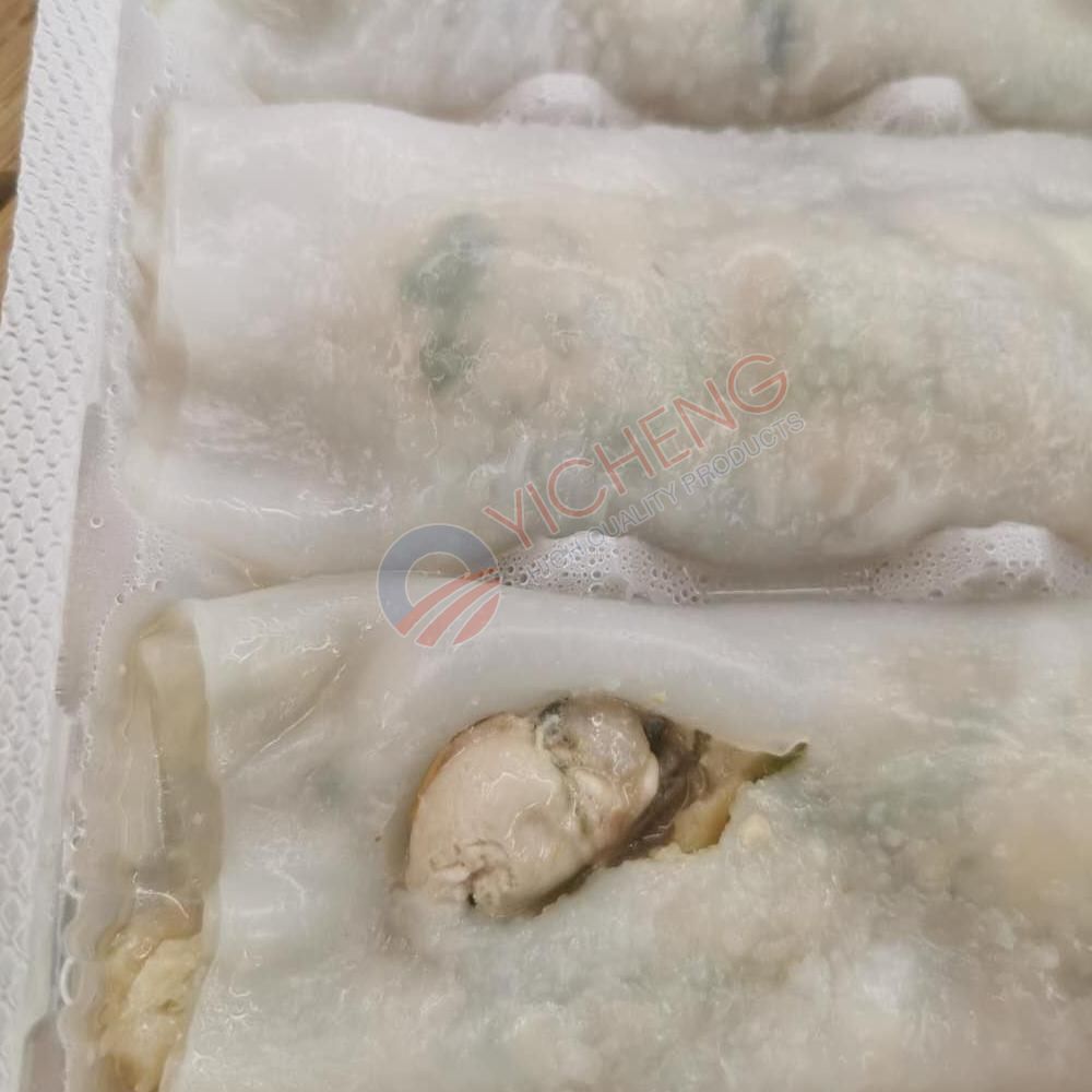 Oyster, Steamed vermicelli roll, cheong fun, dim sum,Cantonese cheung ...