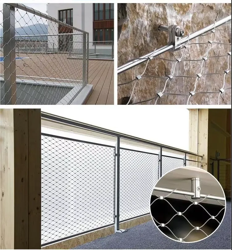 316stainless steel webnet wire rope mesh frames