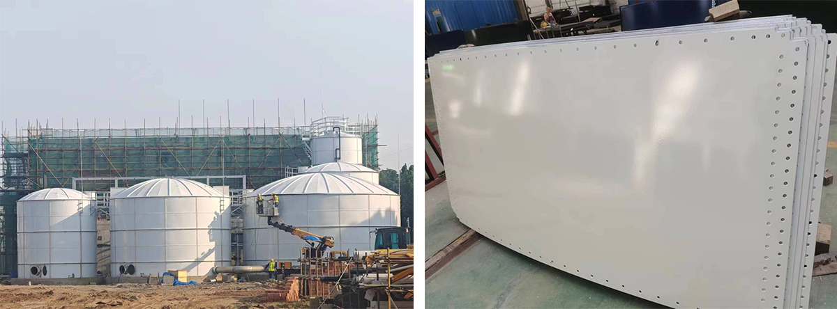 China | GFS tanks with GRP dome roof for PepsiCo Food Wastewater ...