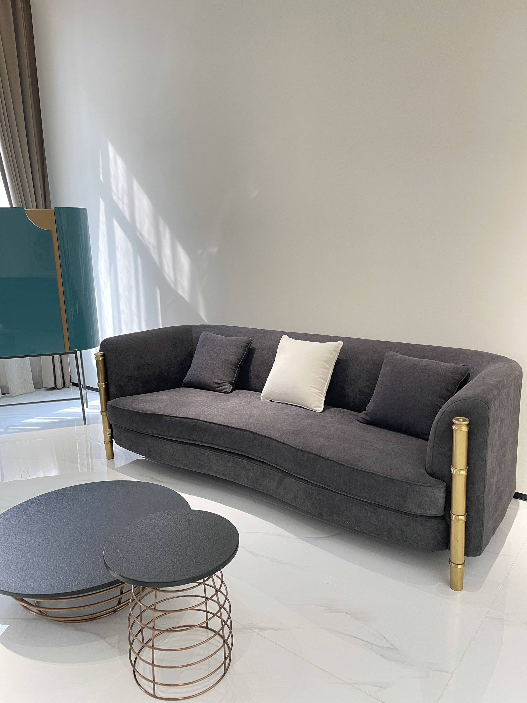 Customizable Bamboo Section Sofa for Villas & Hotels | Quality Fabric ...