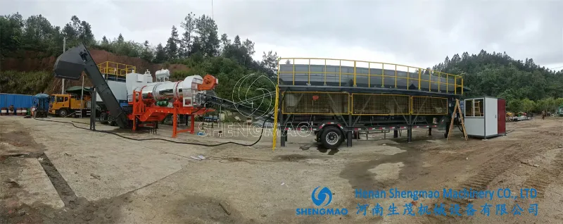 Continuous Type Mobile Asphalt Plant, Portable Asphalt Plant, Mobile ...