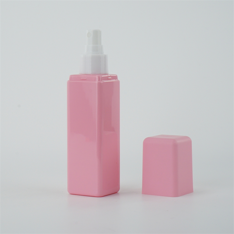 Square Pink Empty Spray Bottle 50mL 100mL – Refillable Cosmetic ...