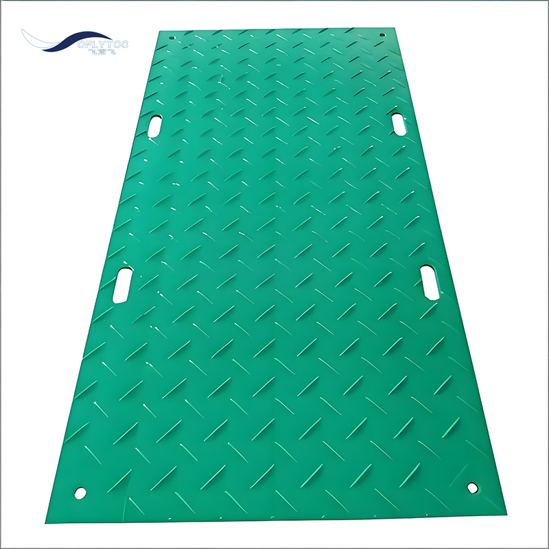 Anti-Slip HDPE Ground Pads for Safe Equipment Use.