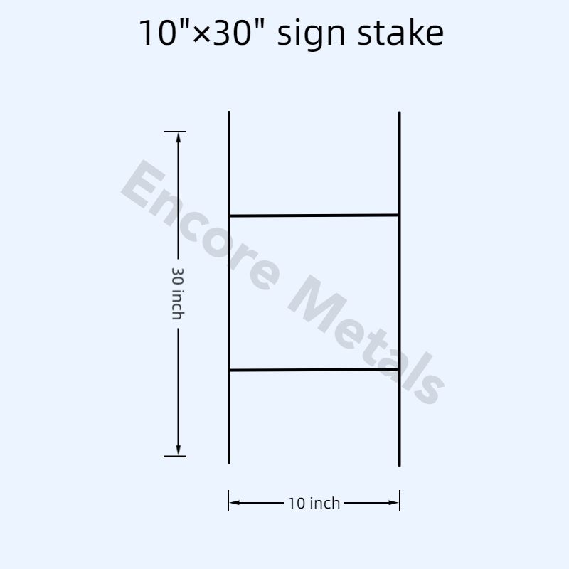 Durable H Wire Stake for Secure Sign Display, Dingzhou Encore Metals Co ...