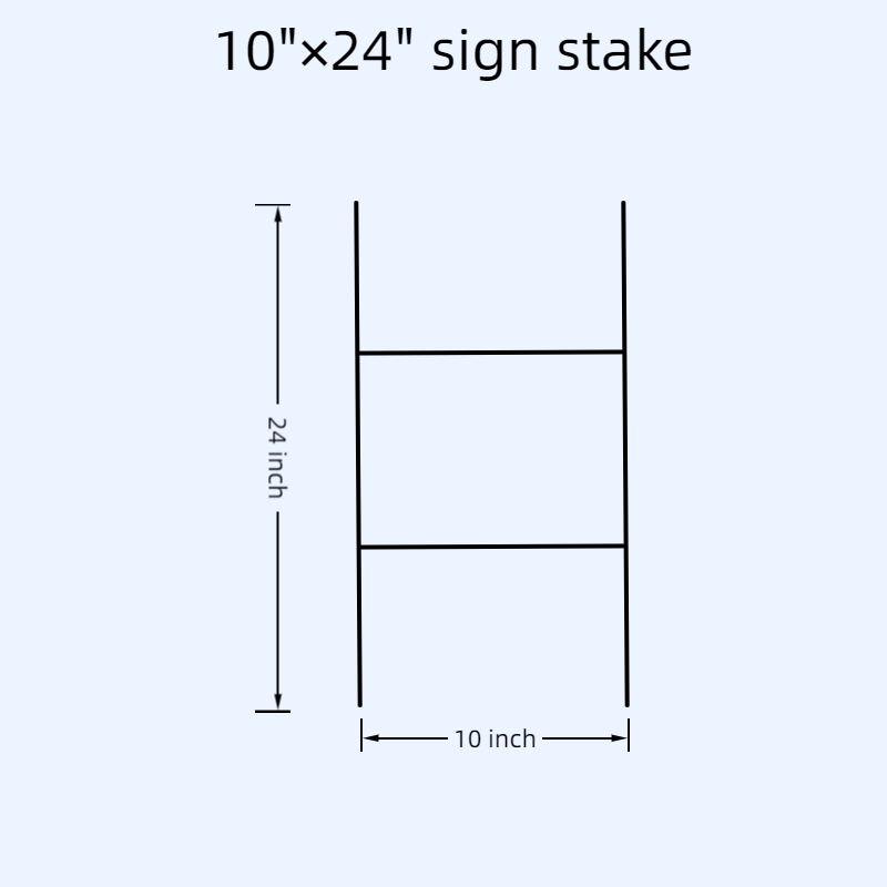 Durable H Wire Stake for Secure Sign Display, Dingzhou Encore Metals Co ...