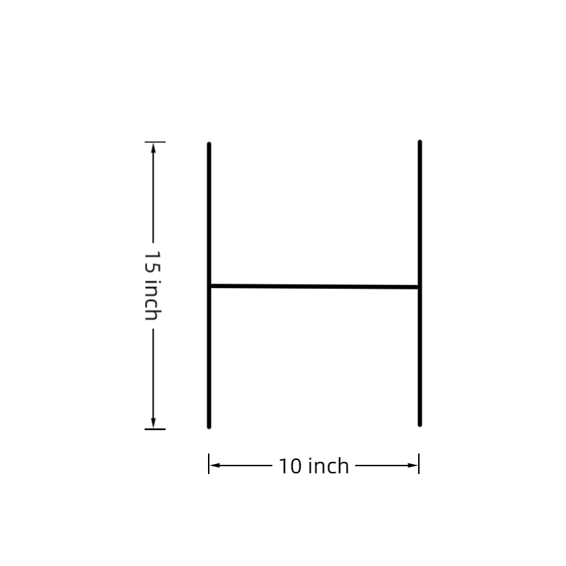 Metal Wire Stakes, H wire stakes, Wire H Frames