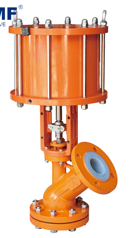 Downward - opening discharge valve