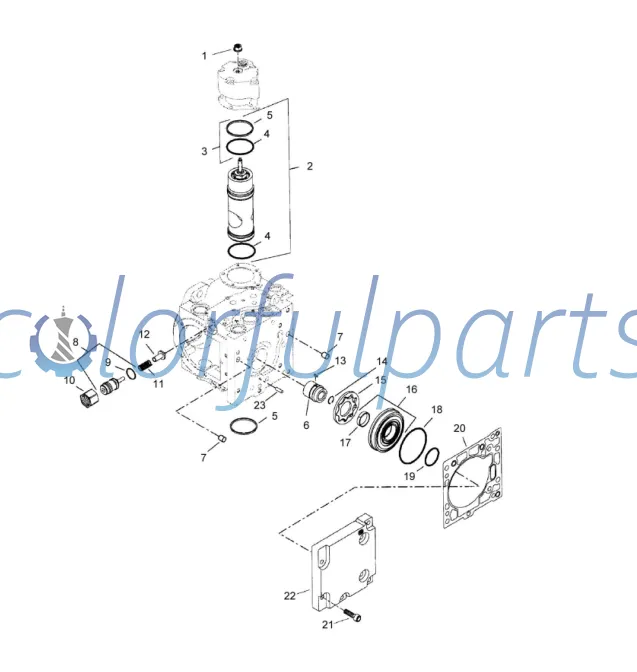 BOMAG BW211 roller hydraulic pump coupling 05818147