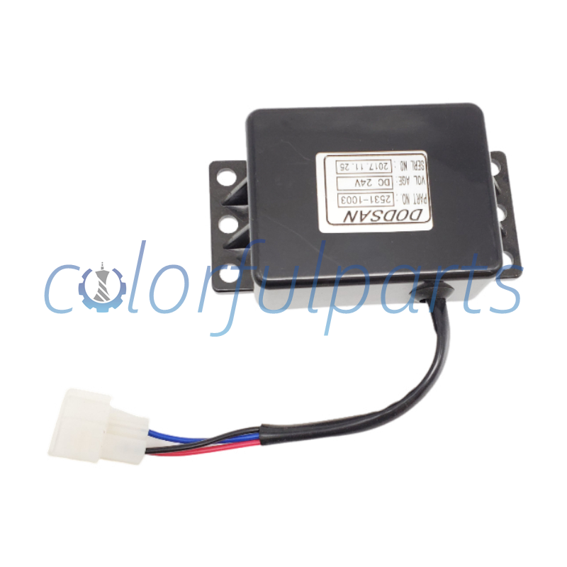 DOOSAN DAEWOO excavator Time Relay Controller Starter DC 24V 2531-1003